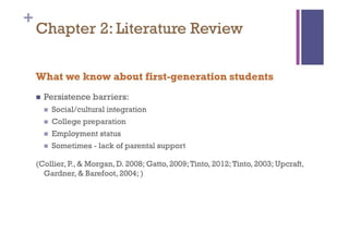 First-Generation Students | PDF | College Education | Education