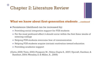 First-Generation Students | PDF | College Education | Education