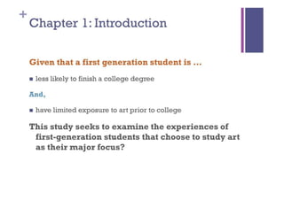 First-Generation Students | PDF | College Education | Education