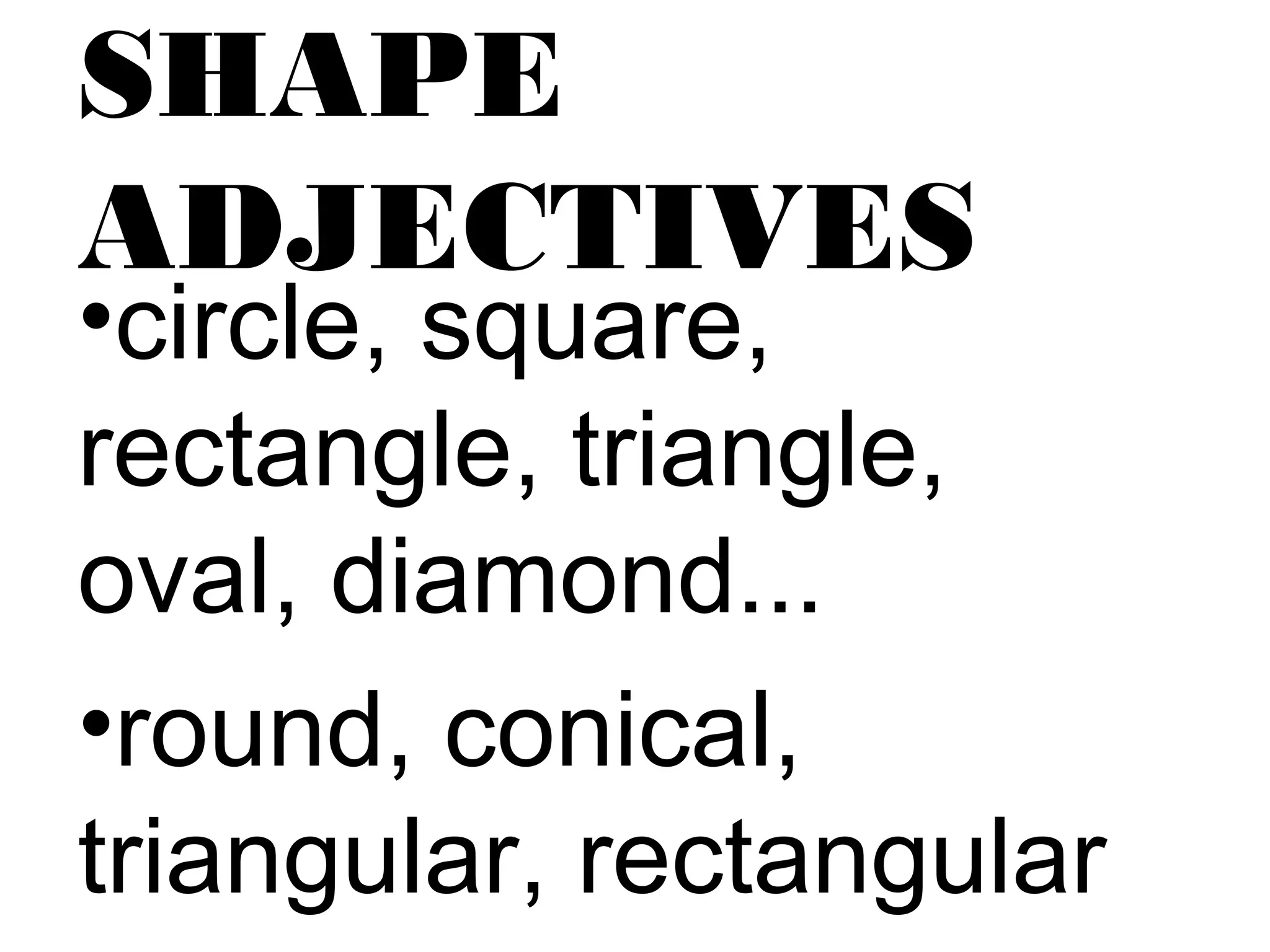 First grade-adjectives-lesson | PPT