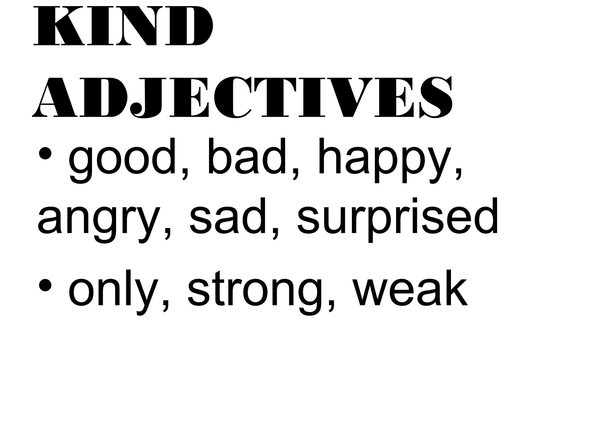 First grade-adjectives-lesson | PPT