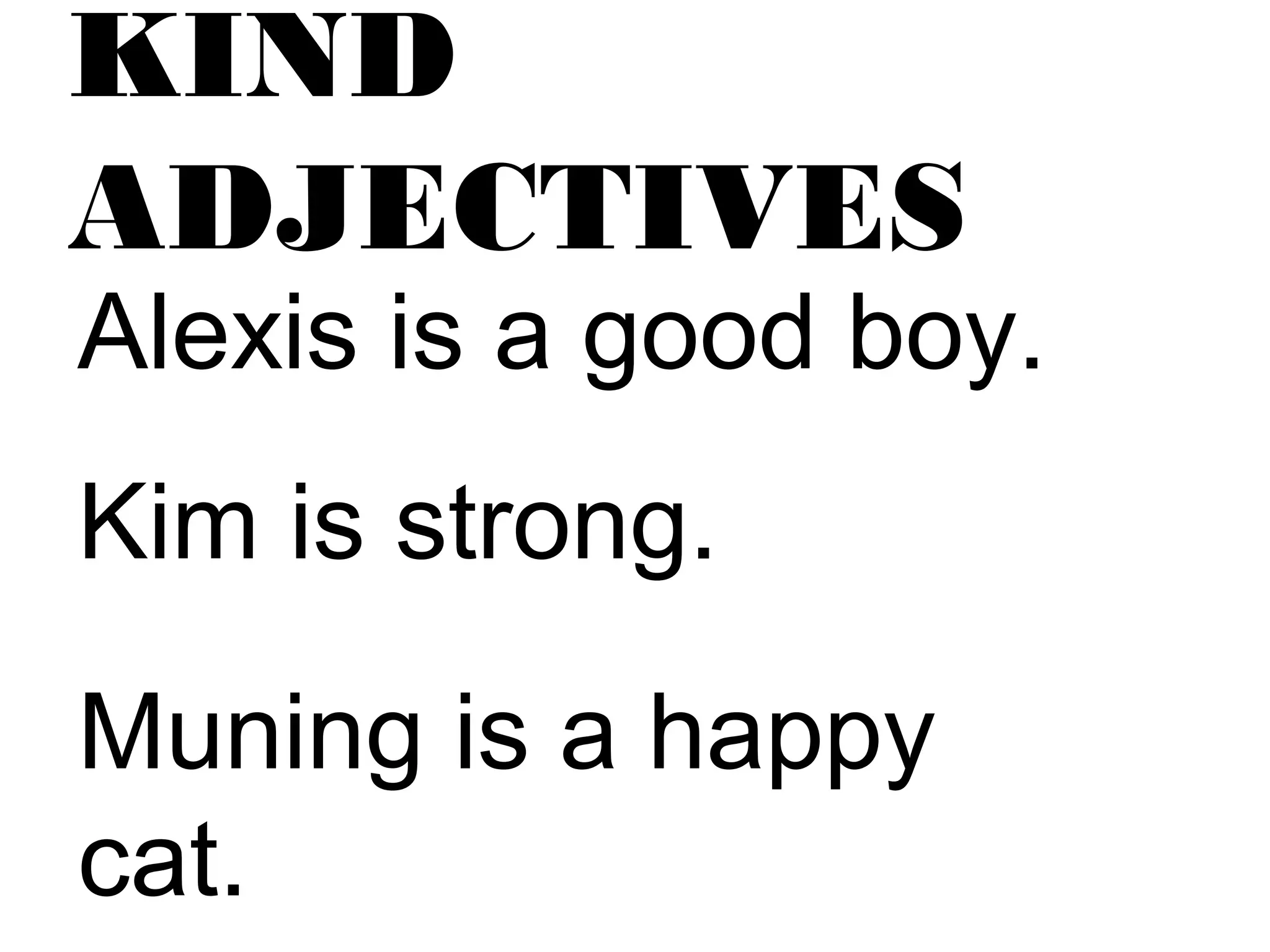First grade-adjectives-lesson | PPT