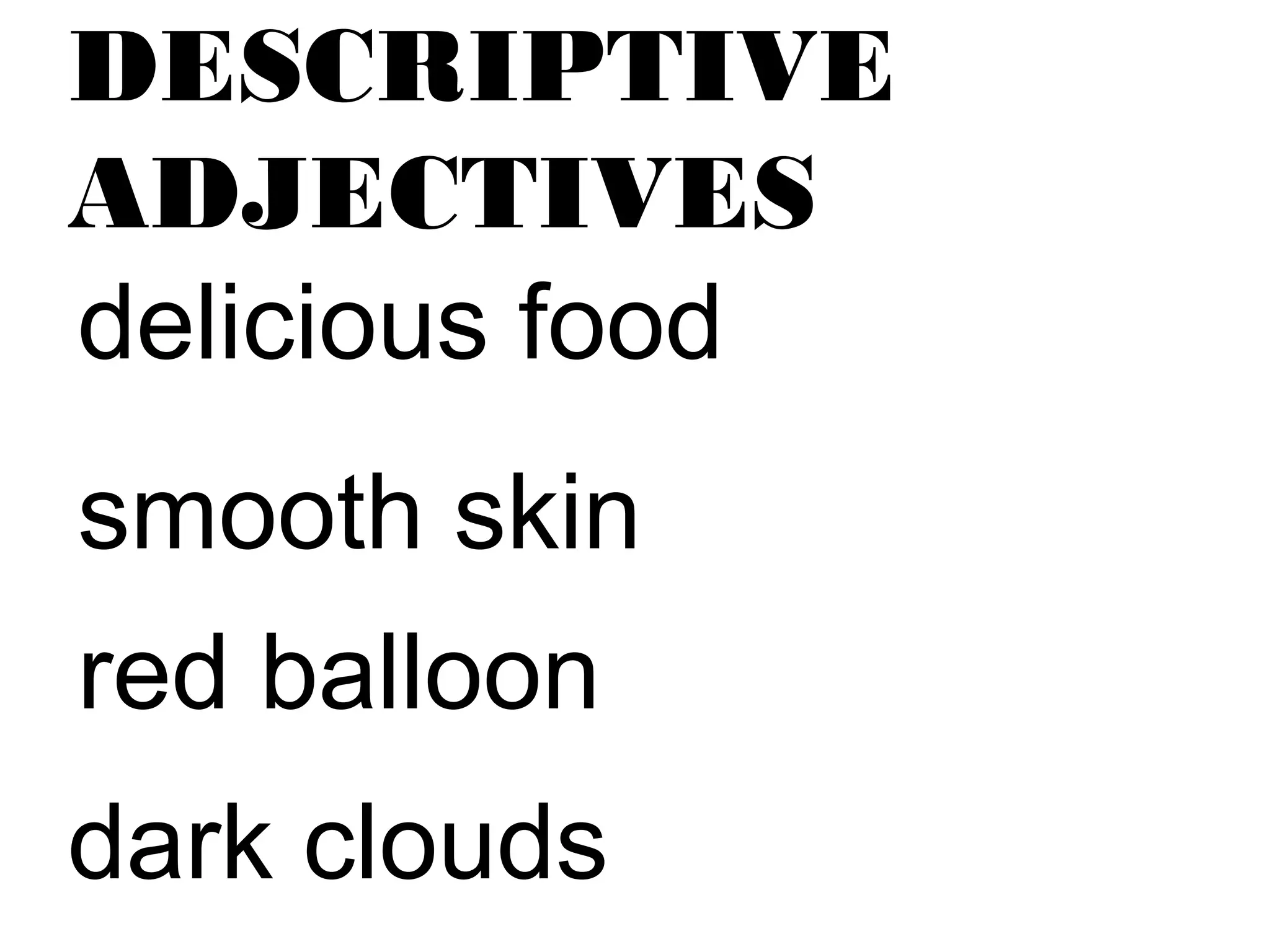 First grade-adjectives-lesson | PPT