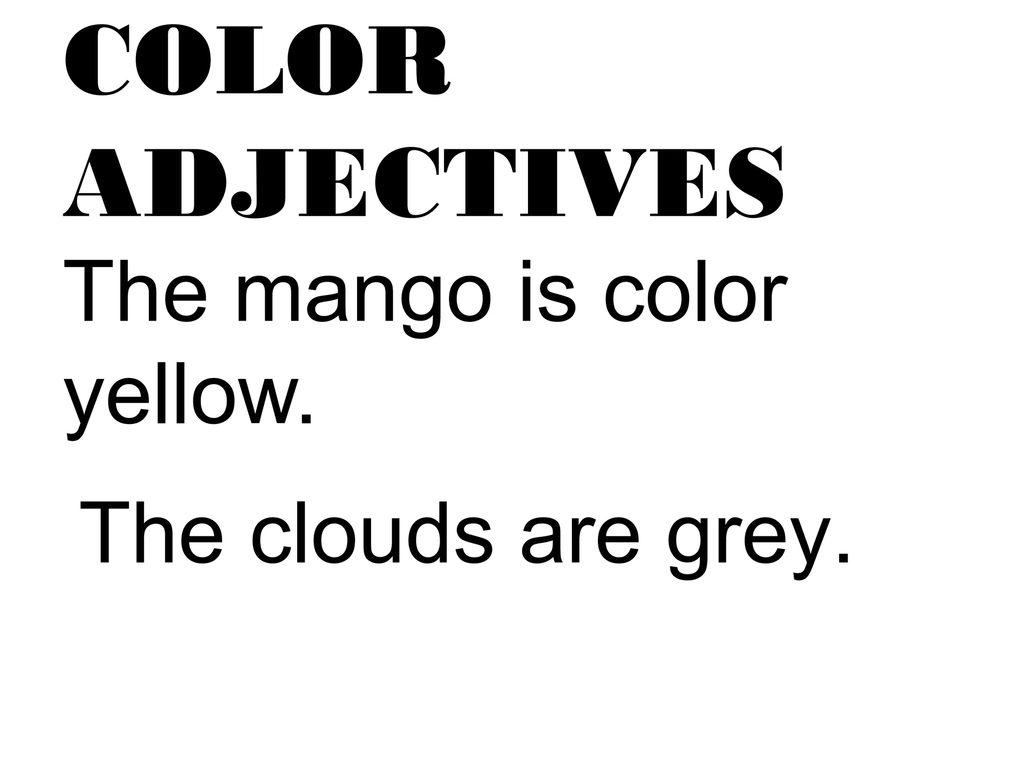 First grade-adjectives-lesson | PPT
