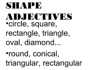 First grade-adjectives-lesson | PPT