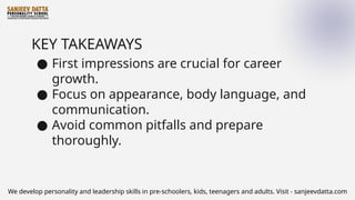 Role of First Impression for Career Growth | PPT