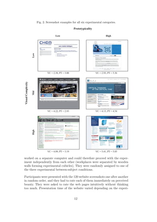 The role of visual complexity and prototypicality regarding first ...