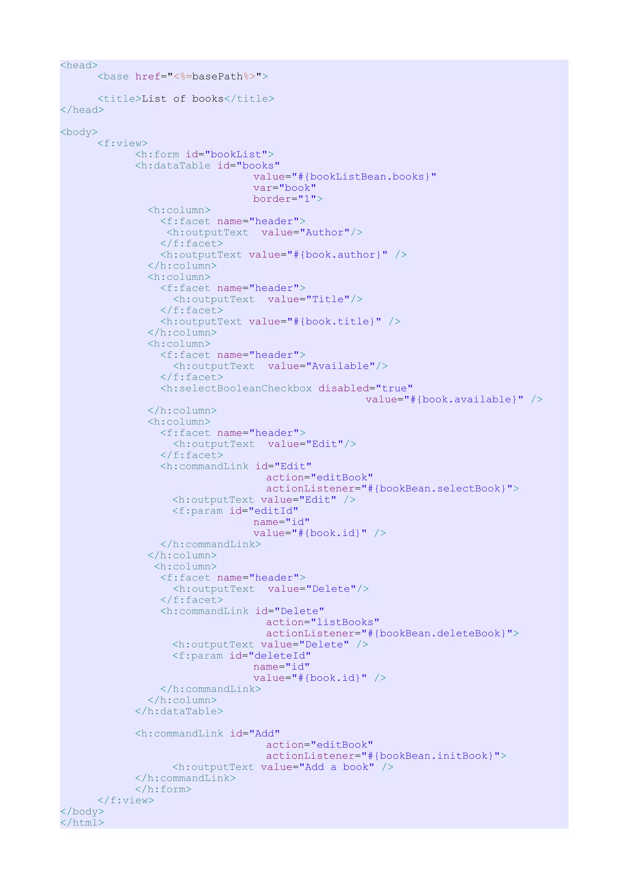 First java-server-faces-tutorial-en | PDF