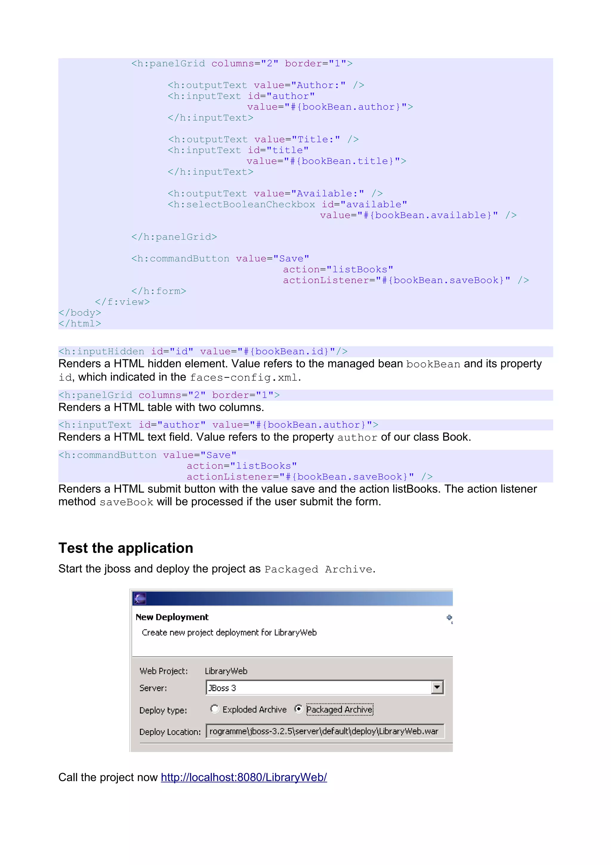 First java-server-faces-tutorial-en | PDF
