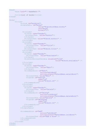 First java-server-faces-tutorial-en | PDF
