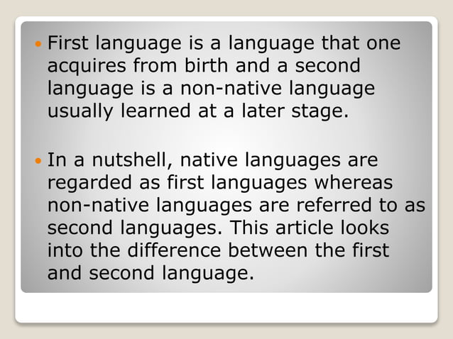 First-Language-vs-Second-Language lec.pptx | Parenting Babies and ...