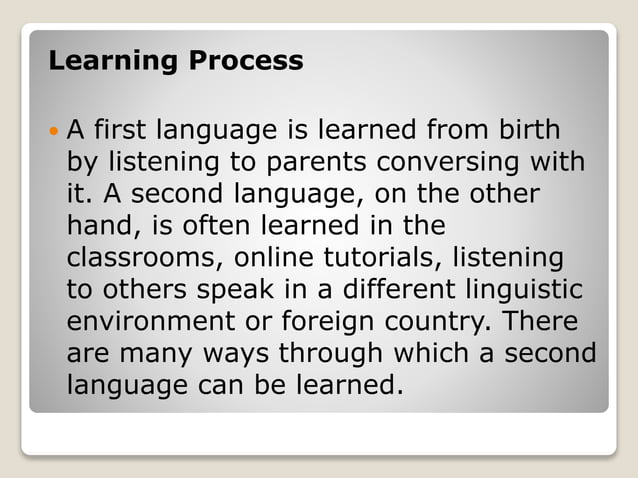 First-Language-vs-Second-Language lec.pptx | Parenting Babies and ...