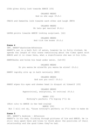 First Love Script | DOCX | Romance | Genres