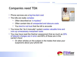 iTEMize - TEM | PPT | Business | Business and Finance