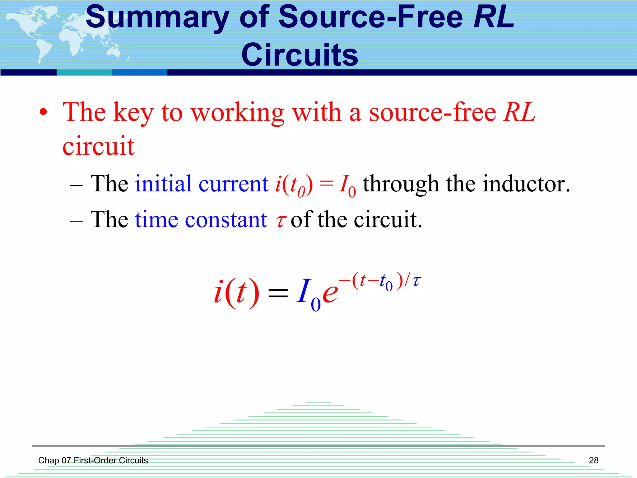 First order circuits | PDF