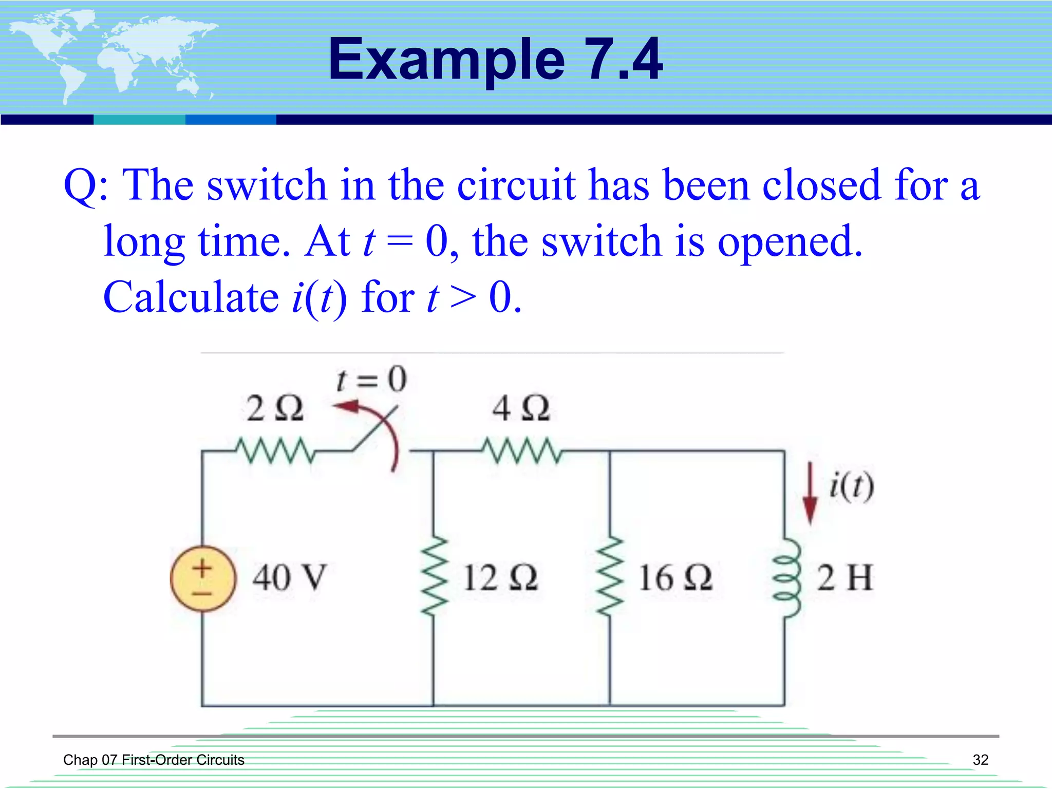 First order circuits | PDF