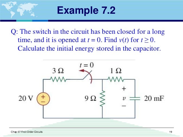 First order circuits