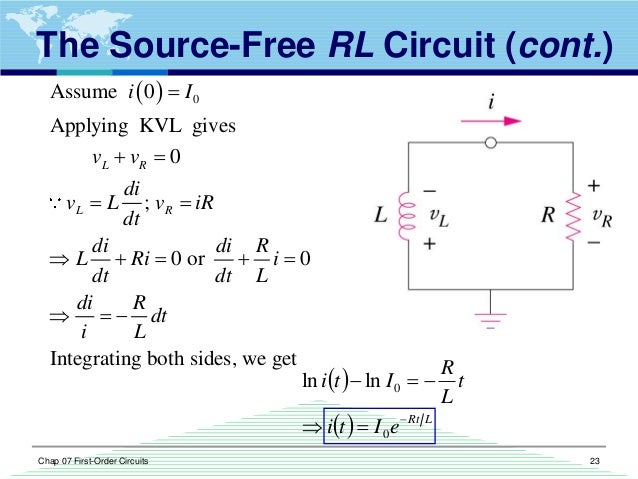 First order circuits