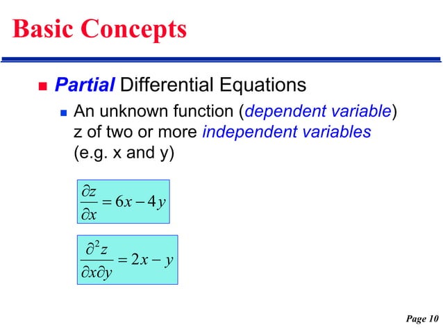 First order differential equations | PPT | Physics | Science