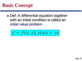 First order differential equations | PPT