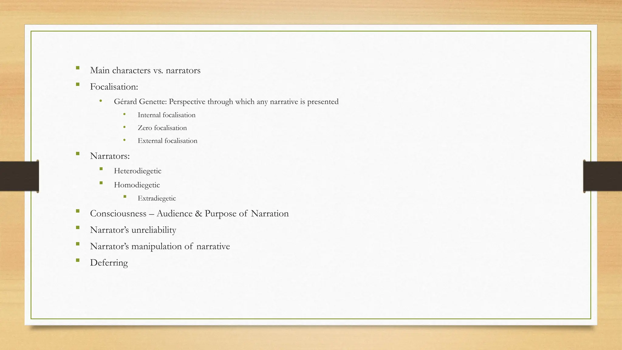 First-Person Narrative.pptx universidad de barcelona | PPT