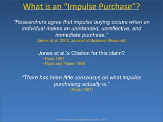 Impulse Purchasing | PPTX