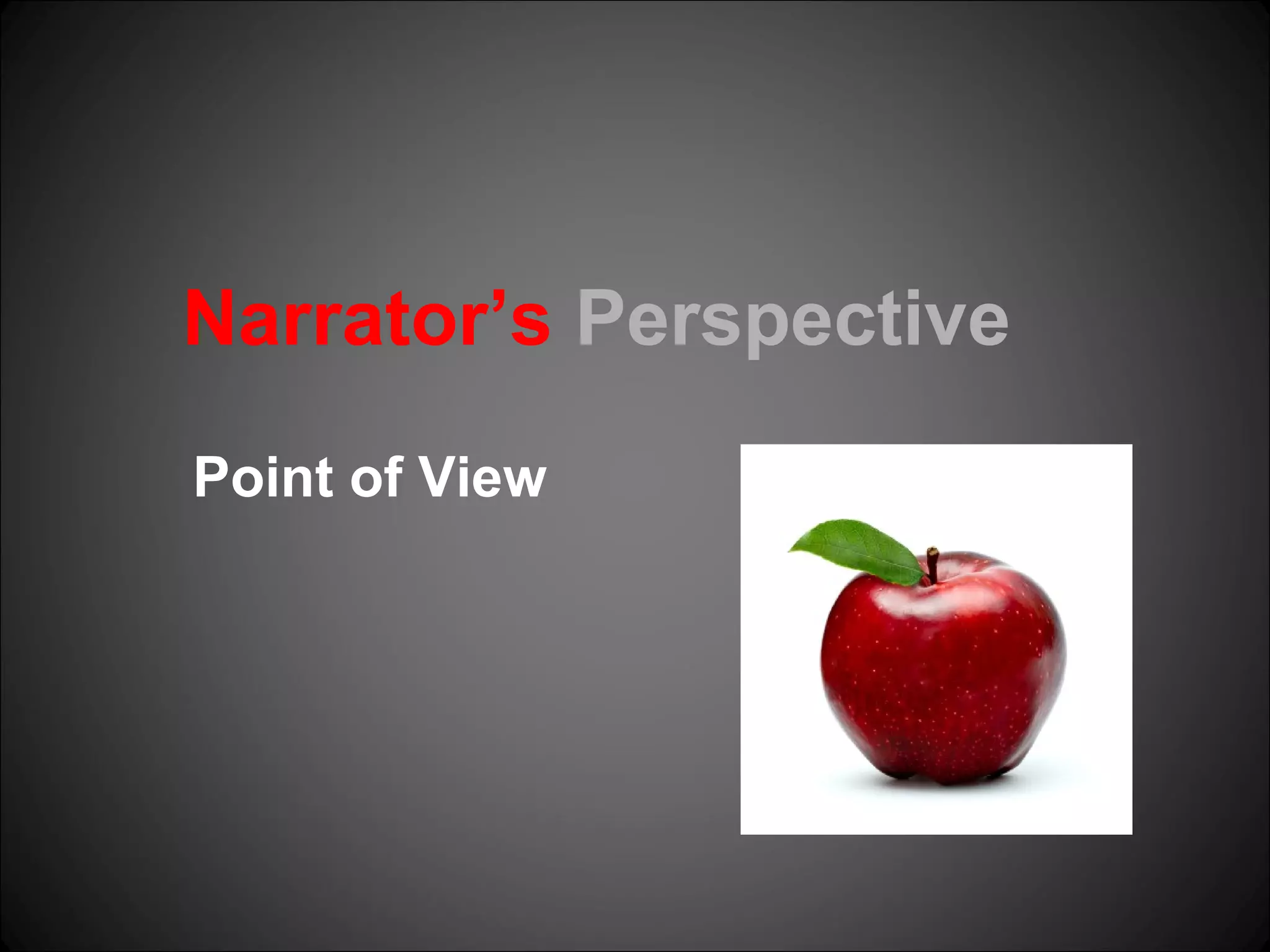 First second-and-third-person-Point of View | PPT