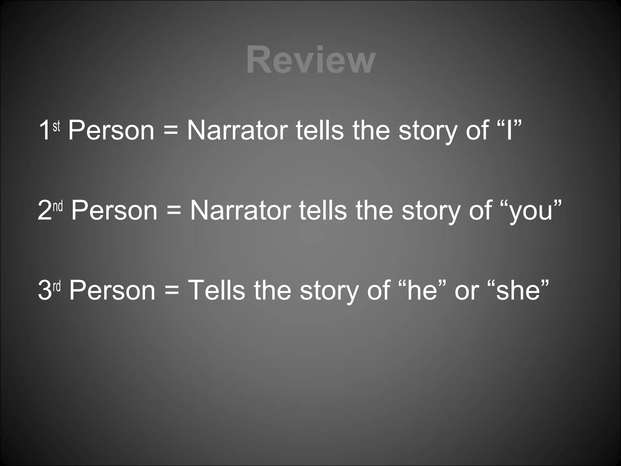 First second-and-third-person-Point of View | PPT