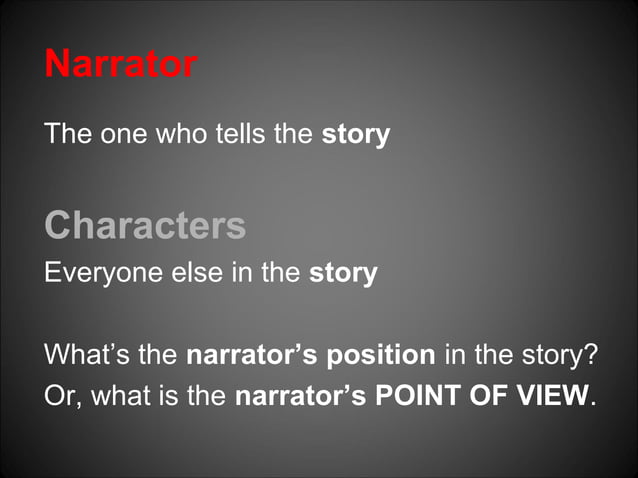 First second-and-third-person-Point of View | PPT | Drama | Genres