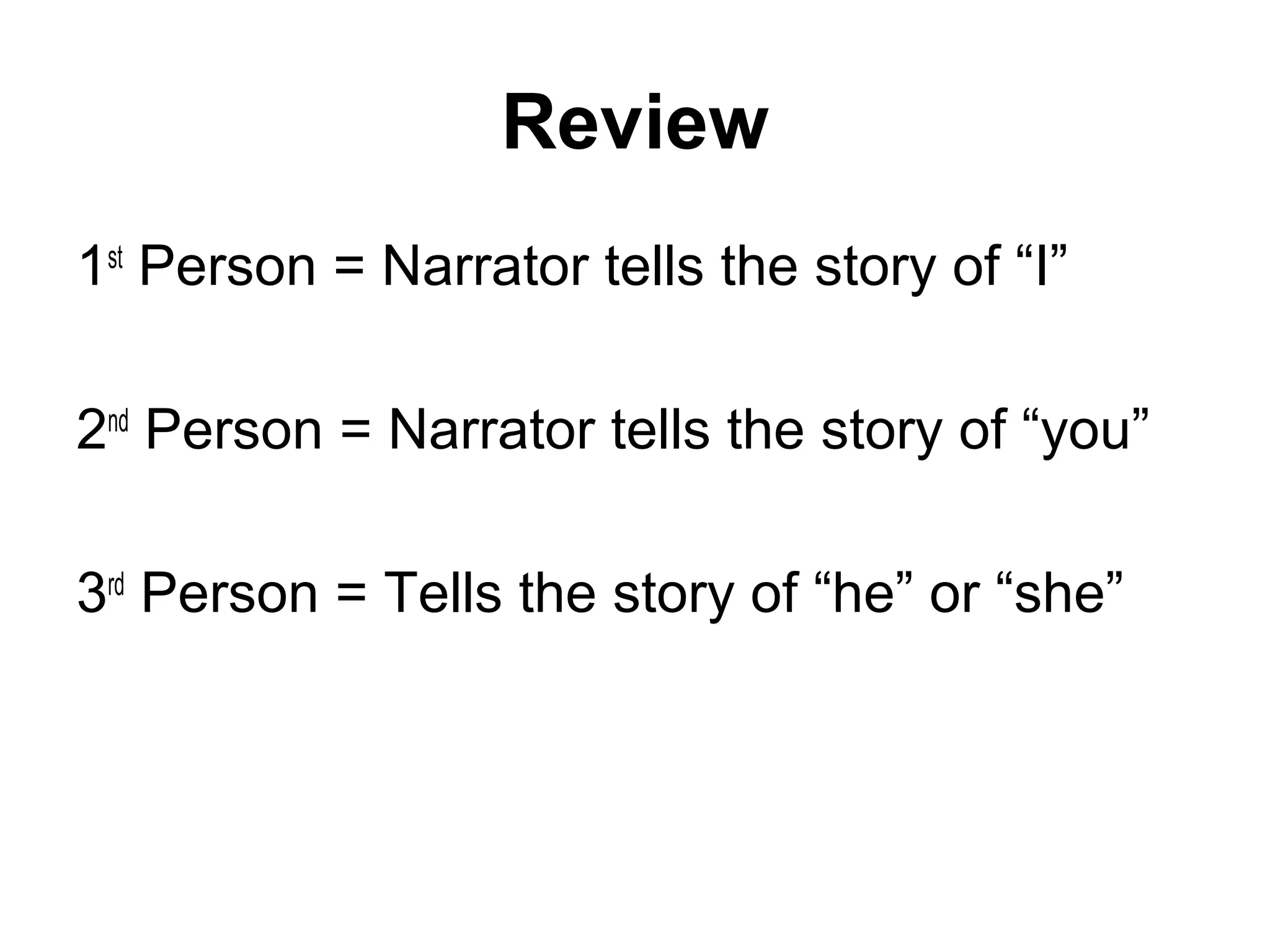 First second-and-third-person-lesson | PPT
