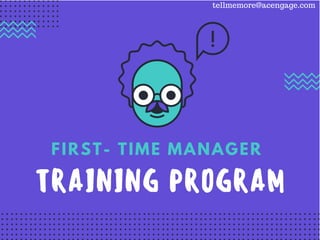First Time Manager Training Program | PDF