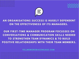 First Time Manager Training Program | PDF