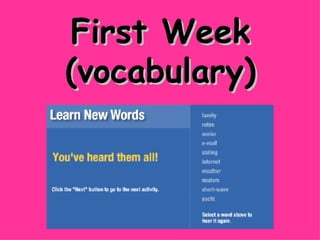 First Week | PPT