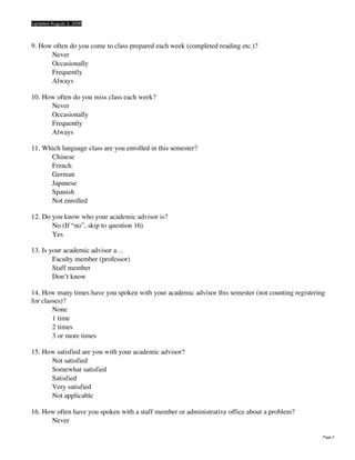 First year-experience-survey | PDF
