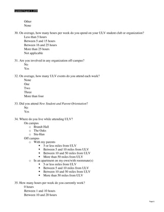 First year-experience-survey | PDF