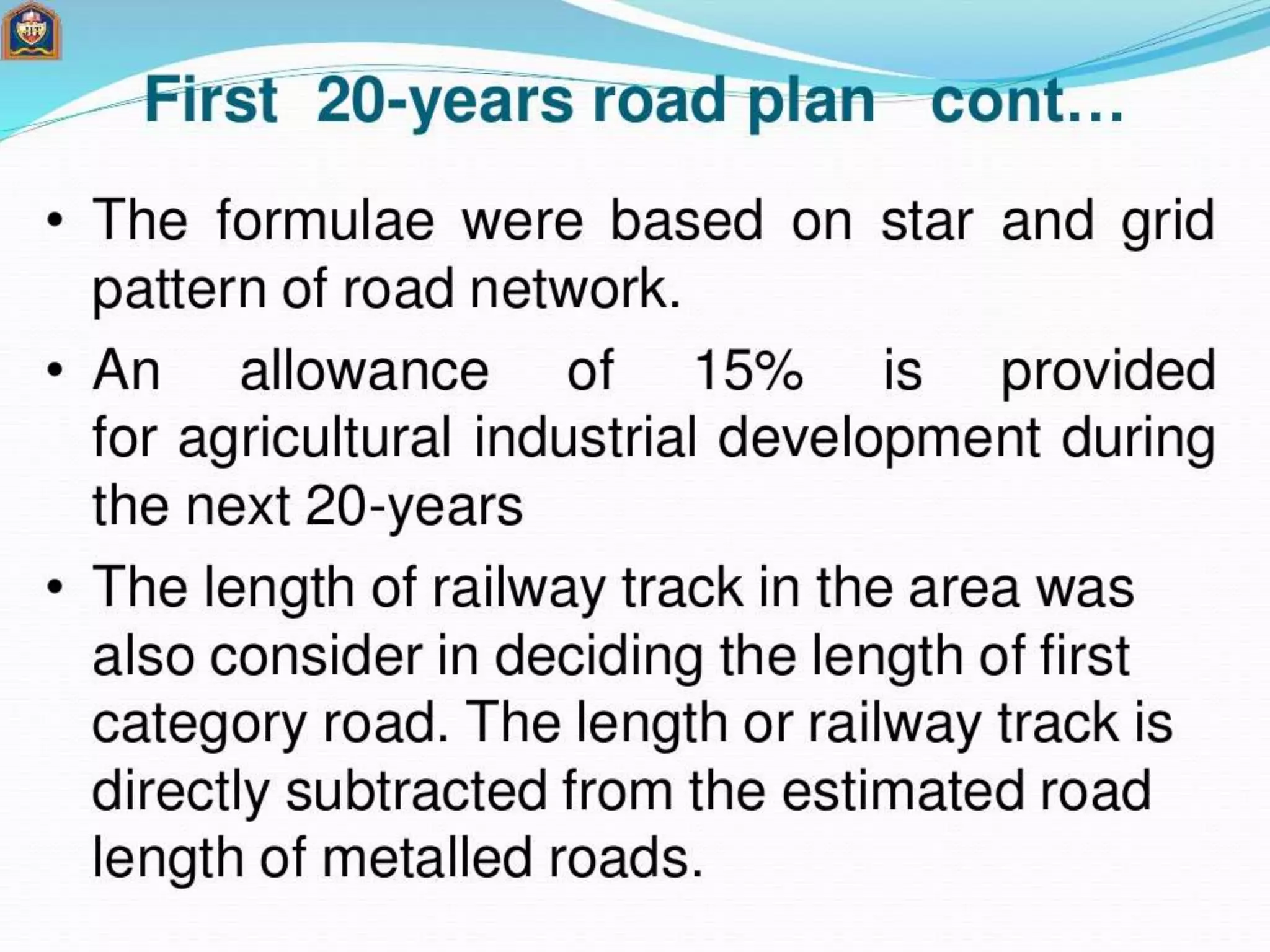 First 20 year road plan /nagpur road plan | PPTX