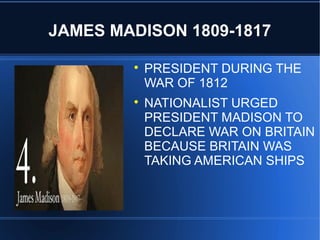 First 5 presidents | PPT | Politics