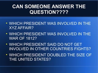 First 5 presidents | PPT