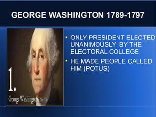 First 5 presidents | PPT