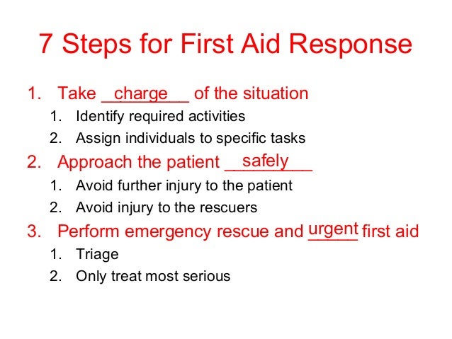 First aid
