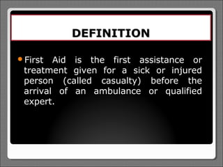 First aid | PPT