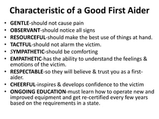First aid | PPTX