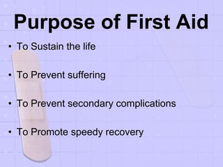 First aid | PPTX