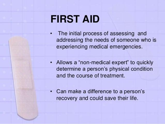 First aid