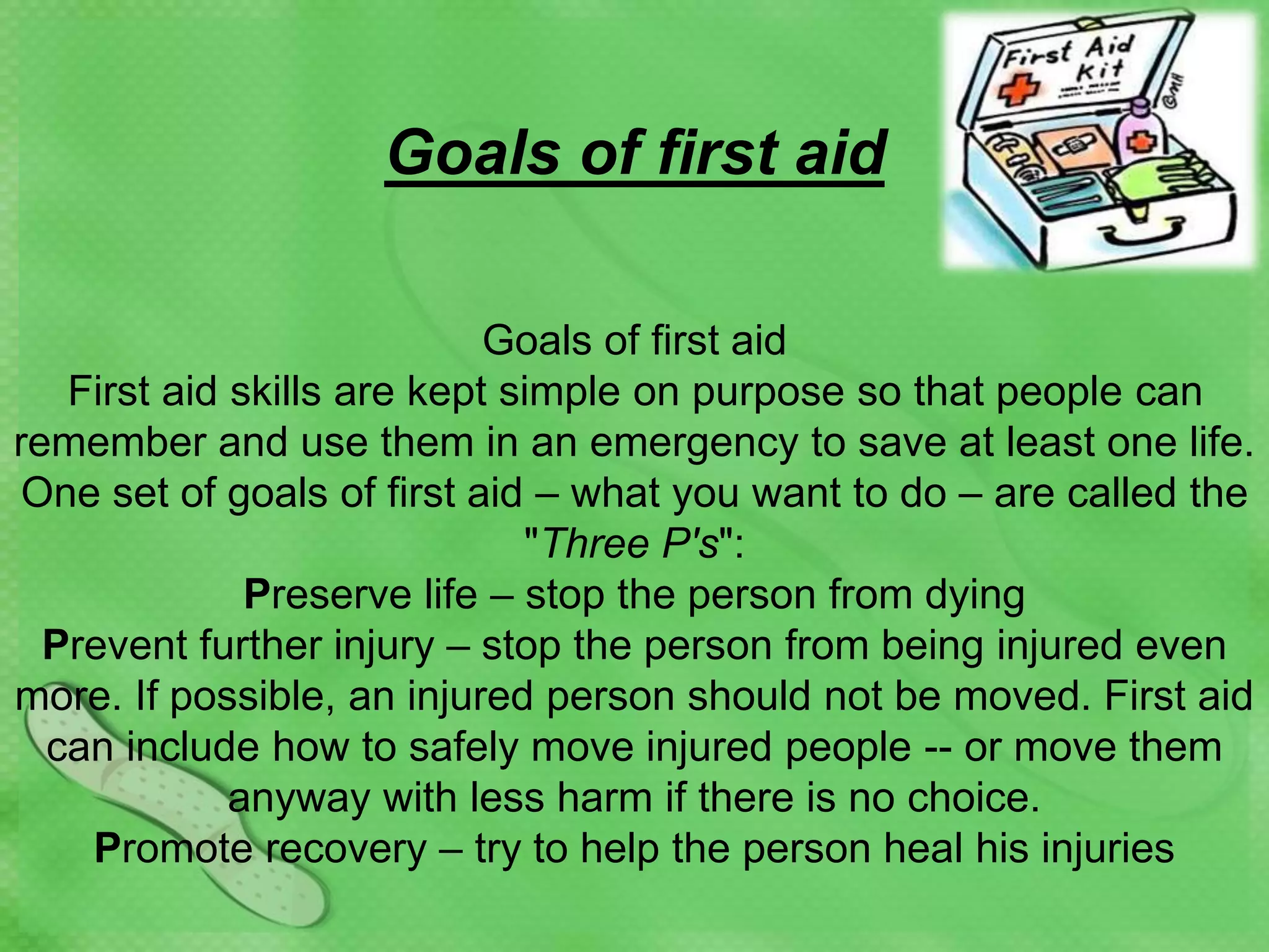 FIRST AID | PPTX