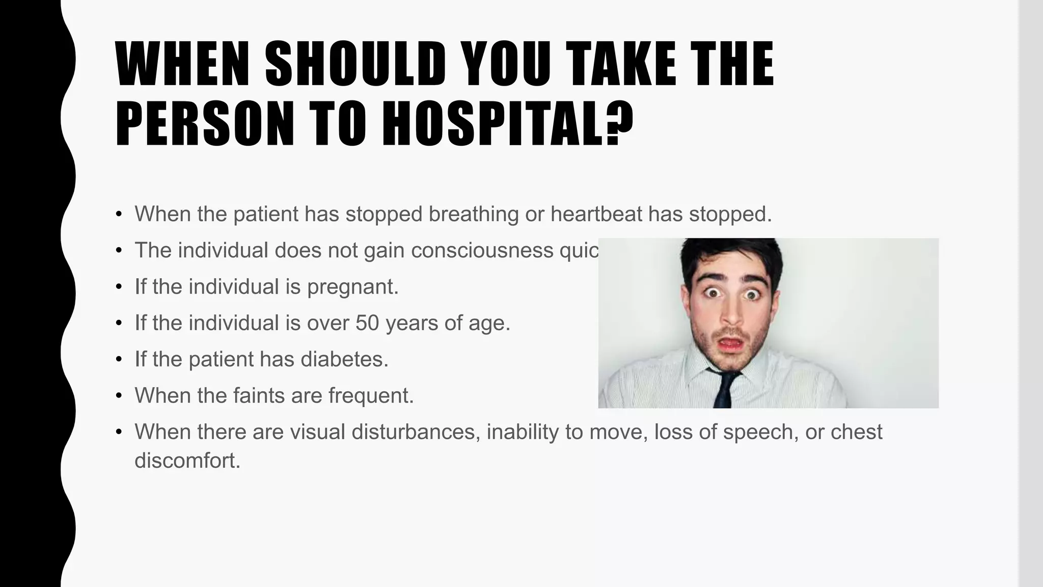 First aid(fainting) | PPTX