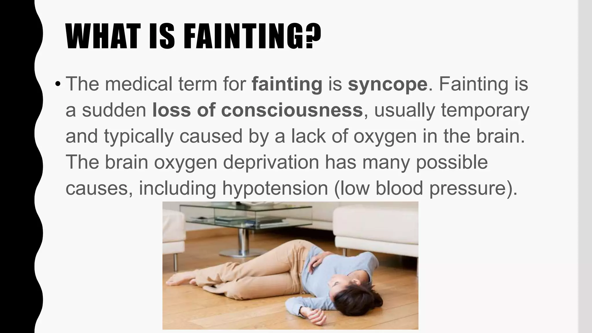 First aid(fainting) | PPTX