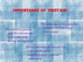 First aid | PPTX