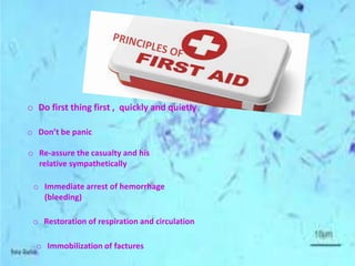 First aid | PPTX