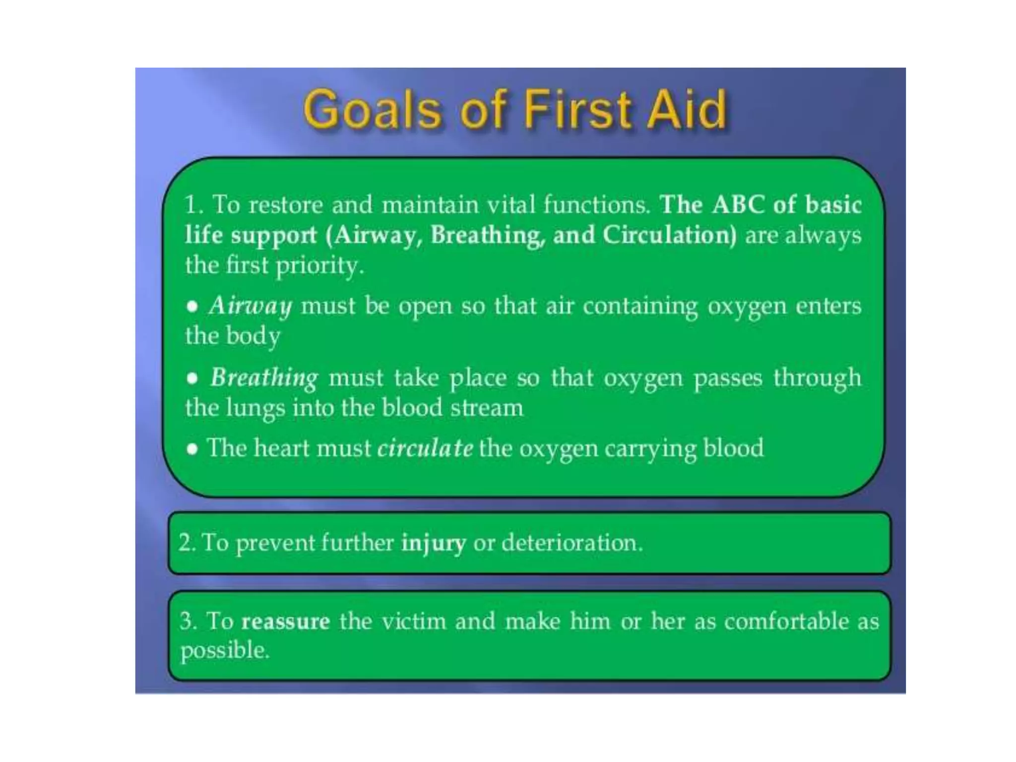 First aid | PPT